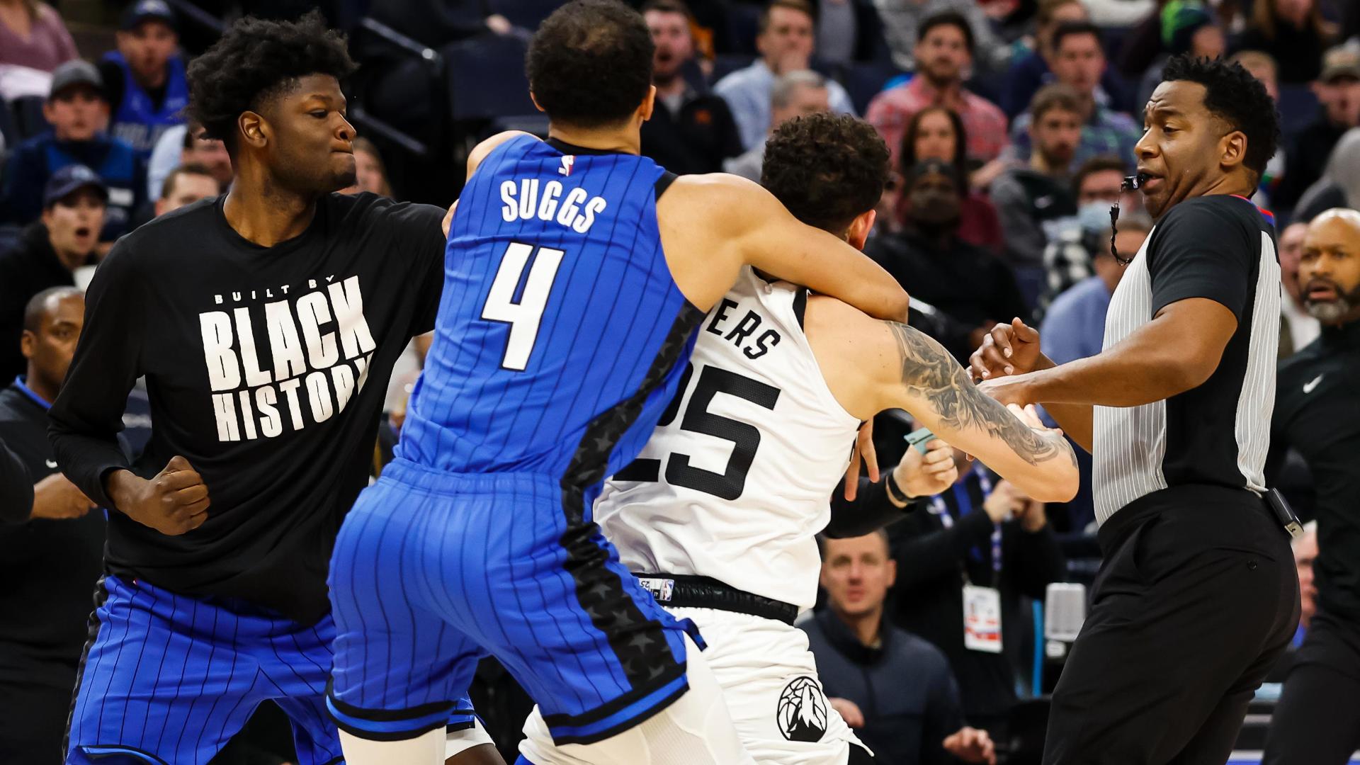 Five Ejected After Bench Clearing Brawl Between Wolves and Magic